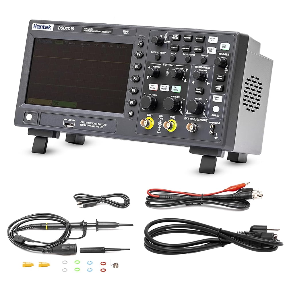 Hantek DSO2C15 Digital Storage Oscilloscope 150MHz Bandwidth 2CH Dual ...