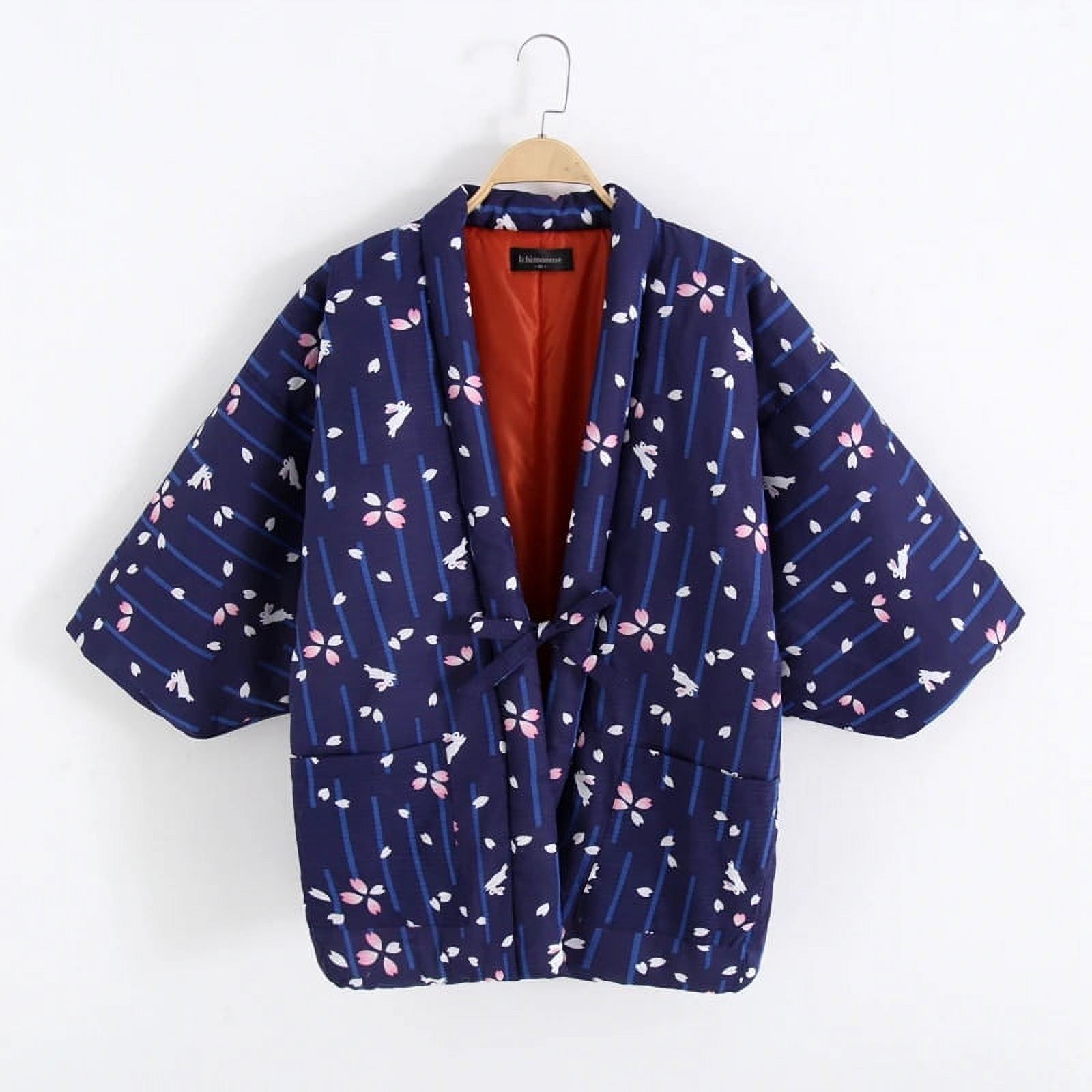 Hanten Jacket Women Japan Style Winter Kimono Cardigan Cotton Femme ...