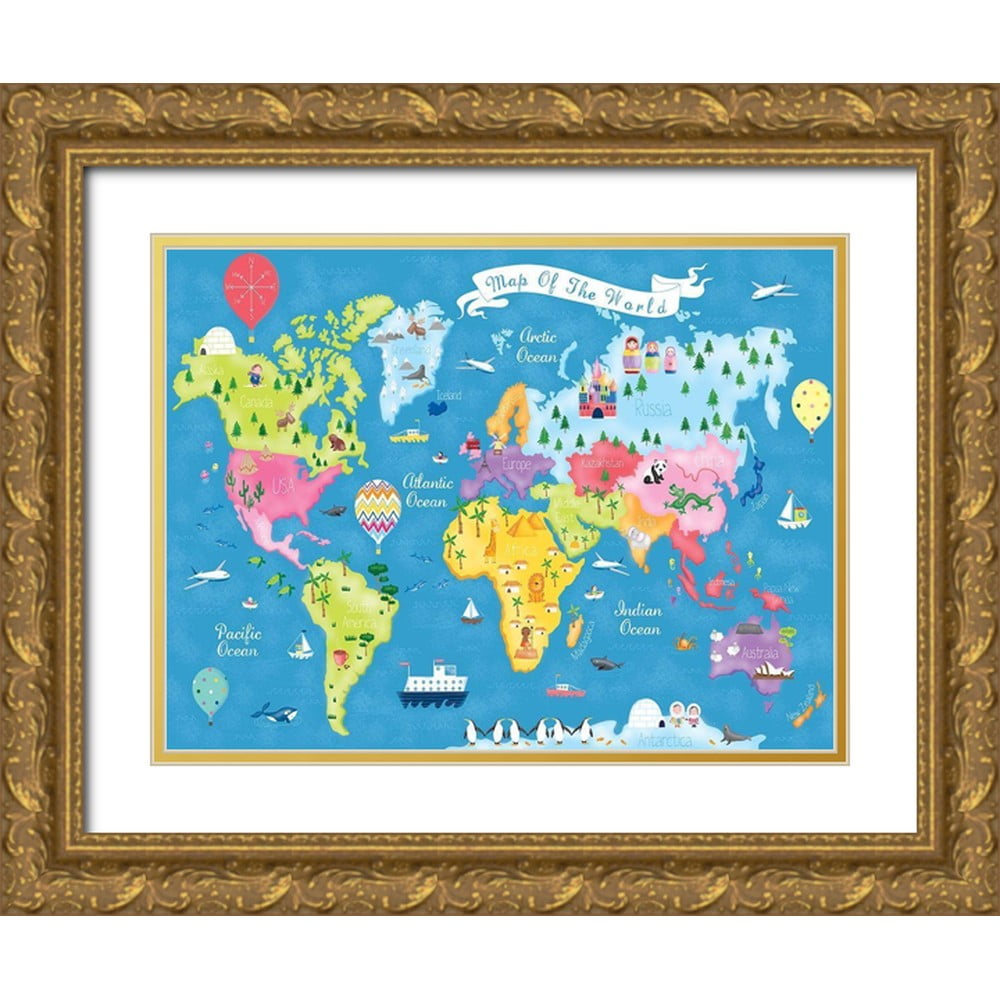 Hanton, Sophie 14x12 Gold Ornate Wood Framed with Double Matting Museum ...