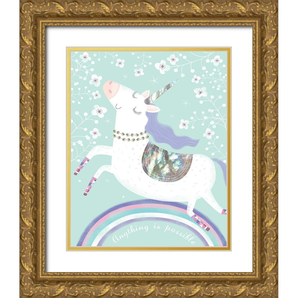 Hanton, Sophie 20x24 Gold Ornate Wood Framed with Double Matting Museum ...