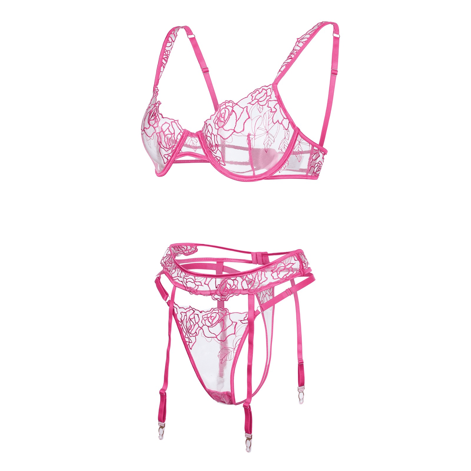 Hantrom Lingerie For Womensexy Lingeriesexy Lace Lingerie Polyester Fiber For Wearing Daily