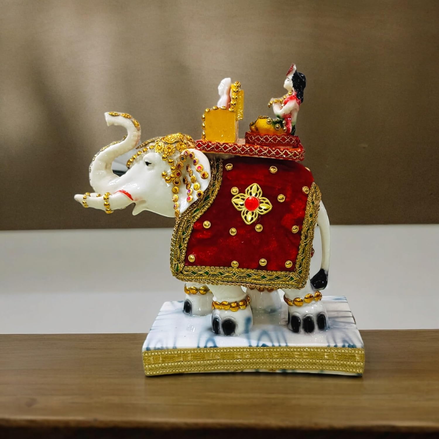 Hanu Collections Presents Indra Devta with Erawat Elephant Statue on ...