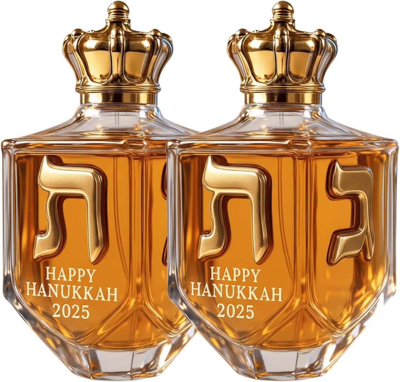 Hanukkah 2025 Dreidel Whiskey Bottle – Edition Judaica Glass Liquor ...