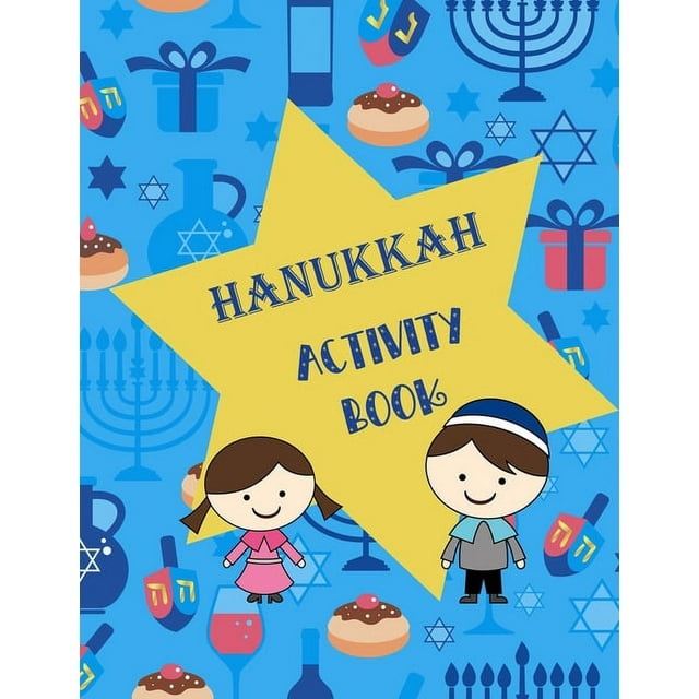 Hanukkah Activity Book: Coloring Pages, Mazes, Word Search, Word ...
