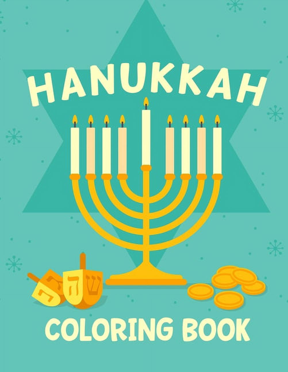 Hanukkah Coloring Book: Activity Book for Kids (8.5" x 11" ) One Sided ...