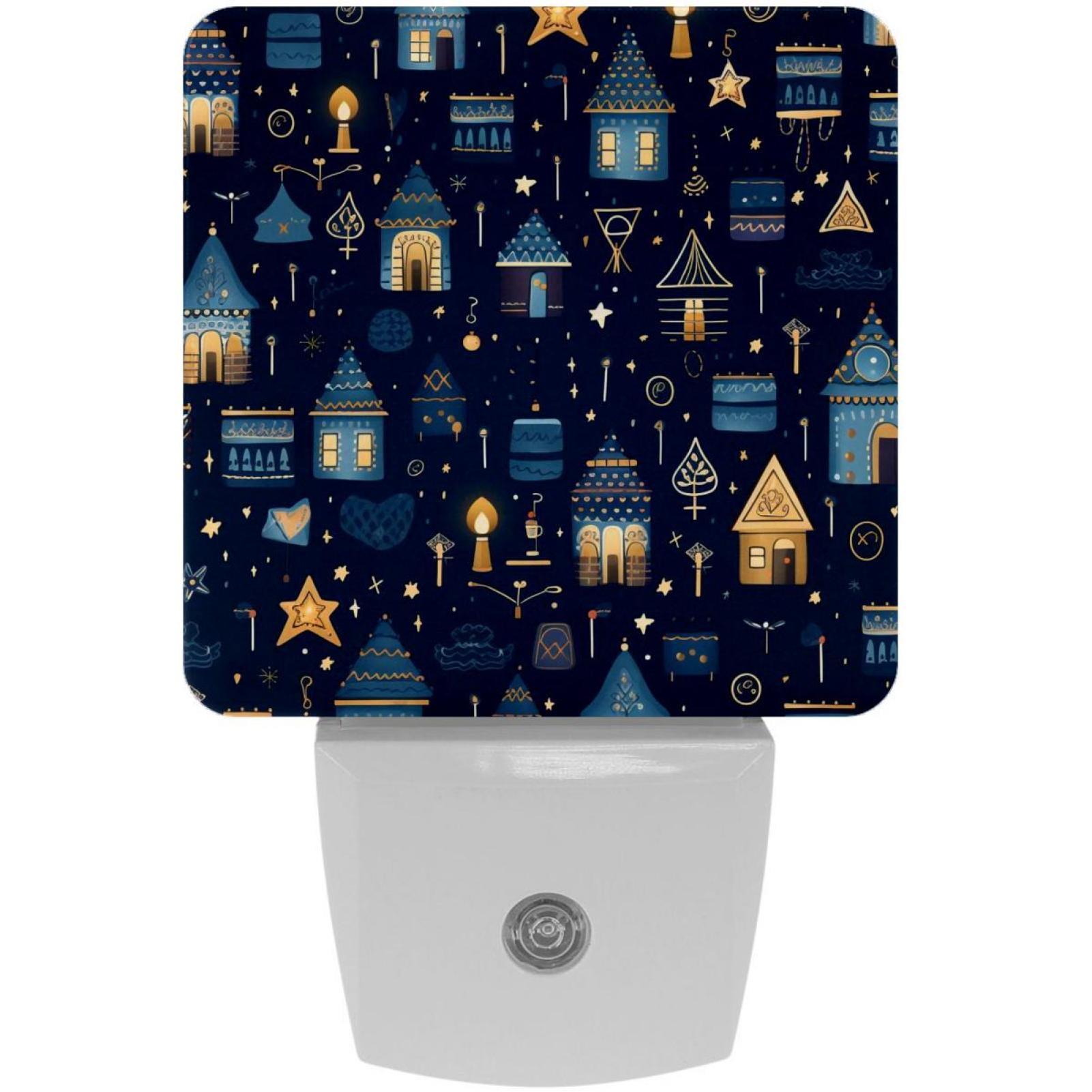 Hanukkah LED Square Night Lights - Bright and Compact Bedroom or ...