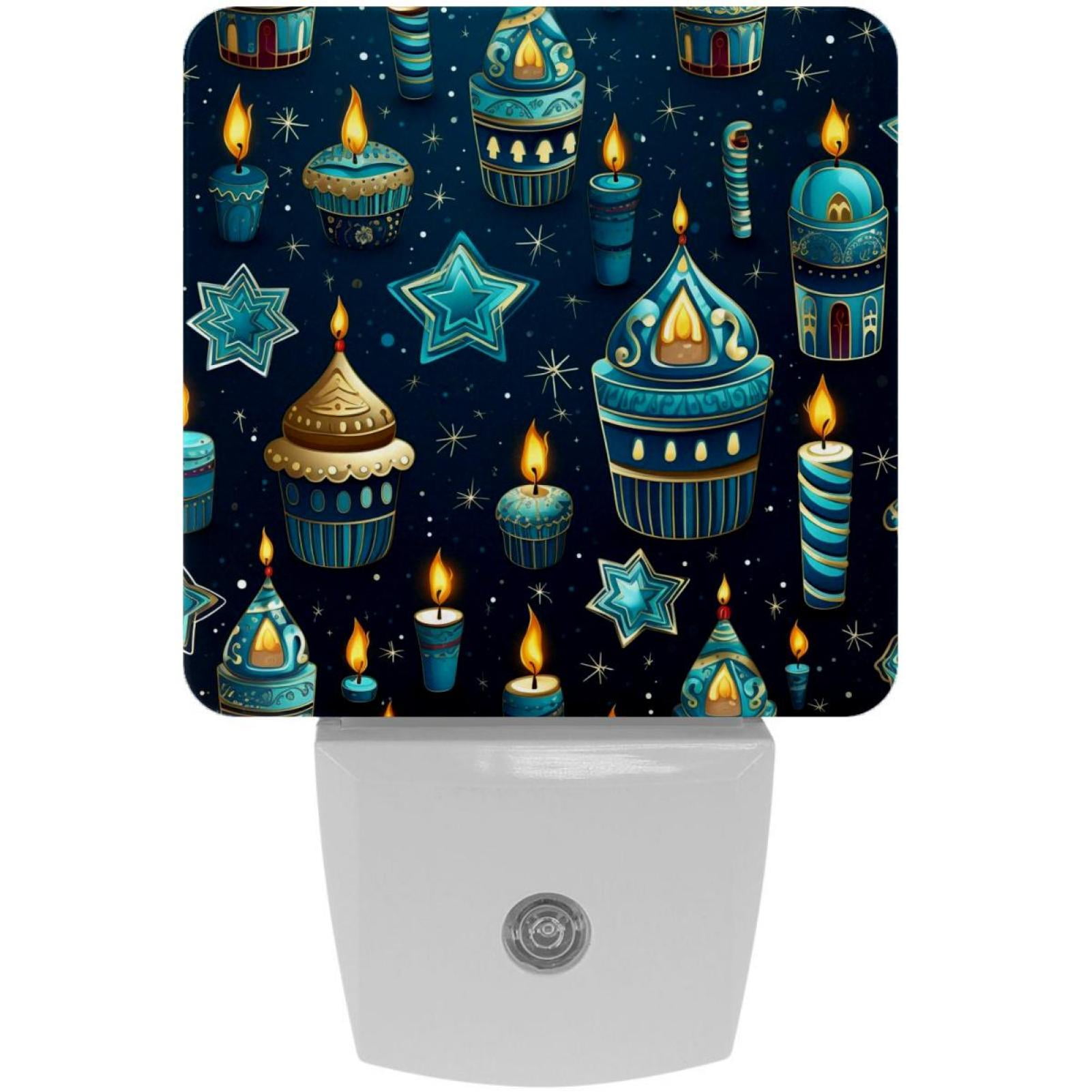 Hanukkah LED Square Night Lights: Compact and Energy-Efficient ...