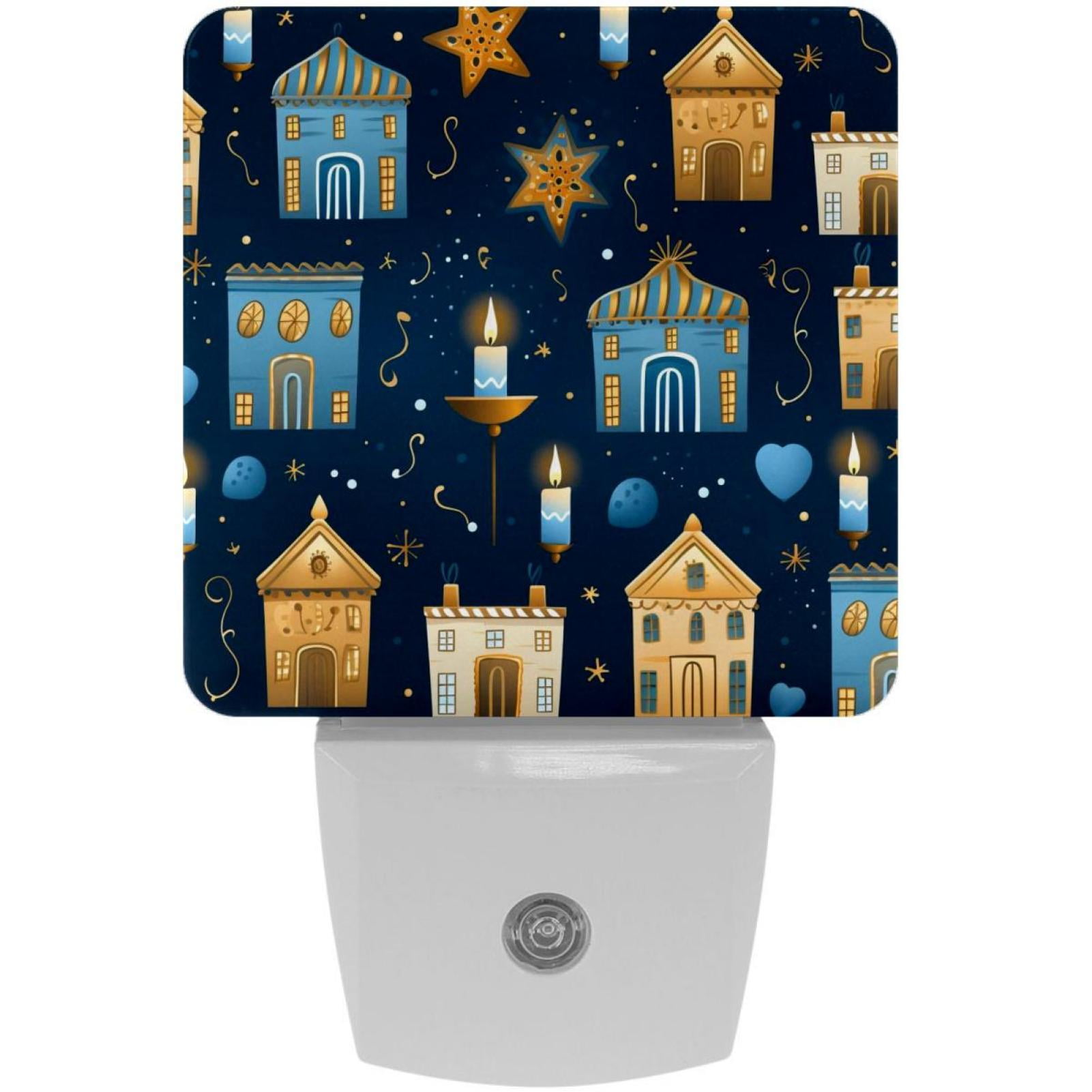 Hanukkah LED Square Night Lights: Compact and Energy-Efficient ...