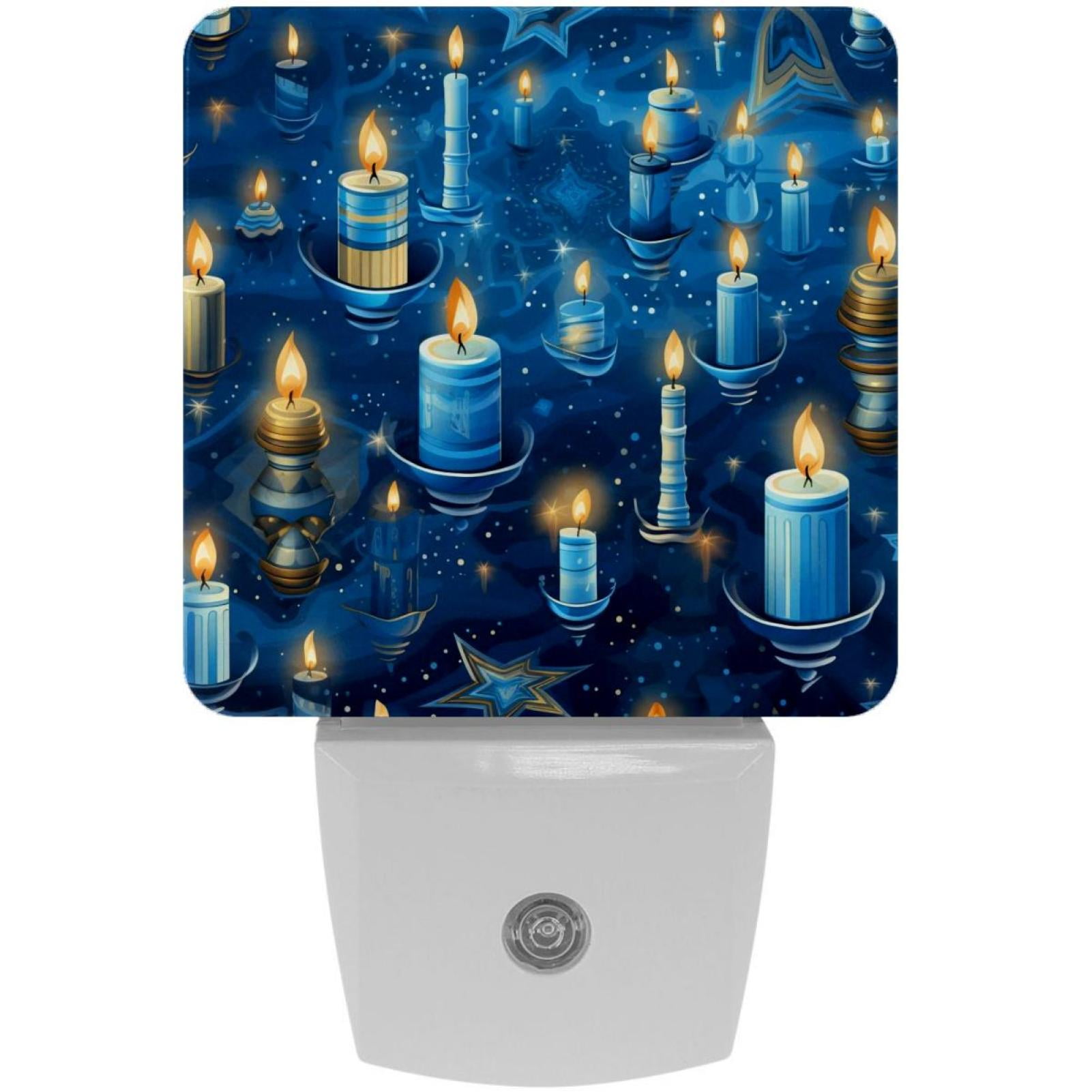 Hanukkah LED Square Night Lights - Energy Efficient and Stylish Bedroom ...