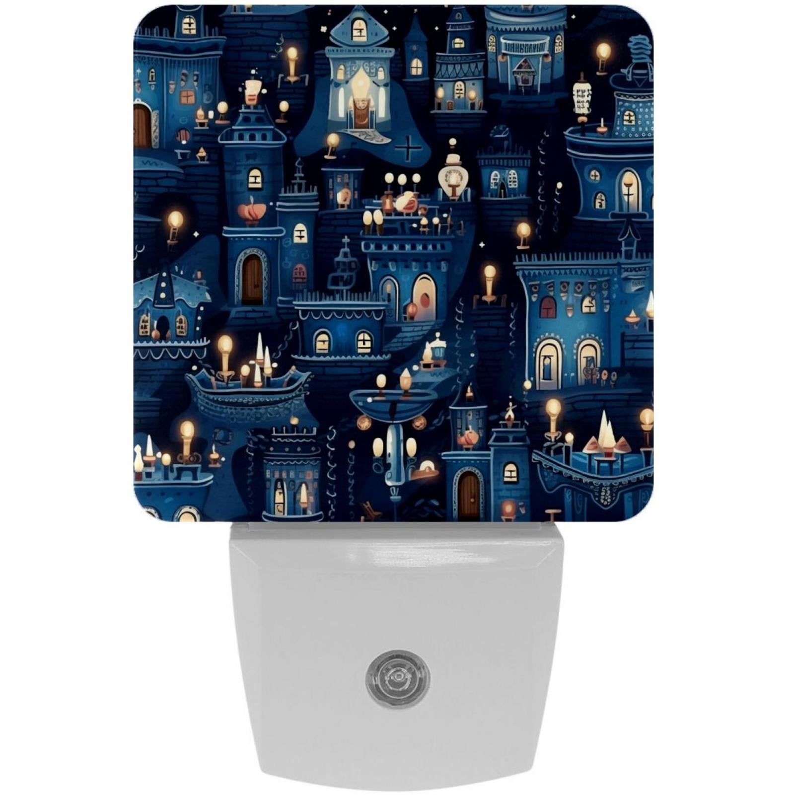 Hanukkah LED Square Night Lights - Small and Bright Illumination for ...