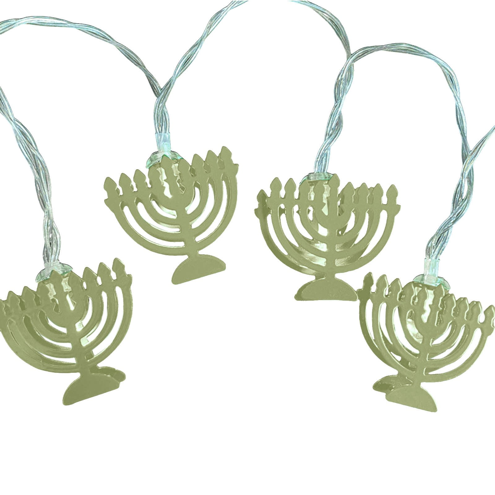 Hanukkah String Party Lights, Battery-Operated Candlestick Lights, for ...