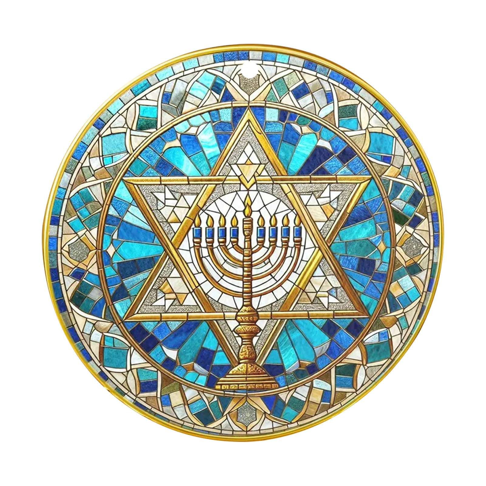 Hanukkah Suncatchers for Windows with Traditional Jewish Symbols ...