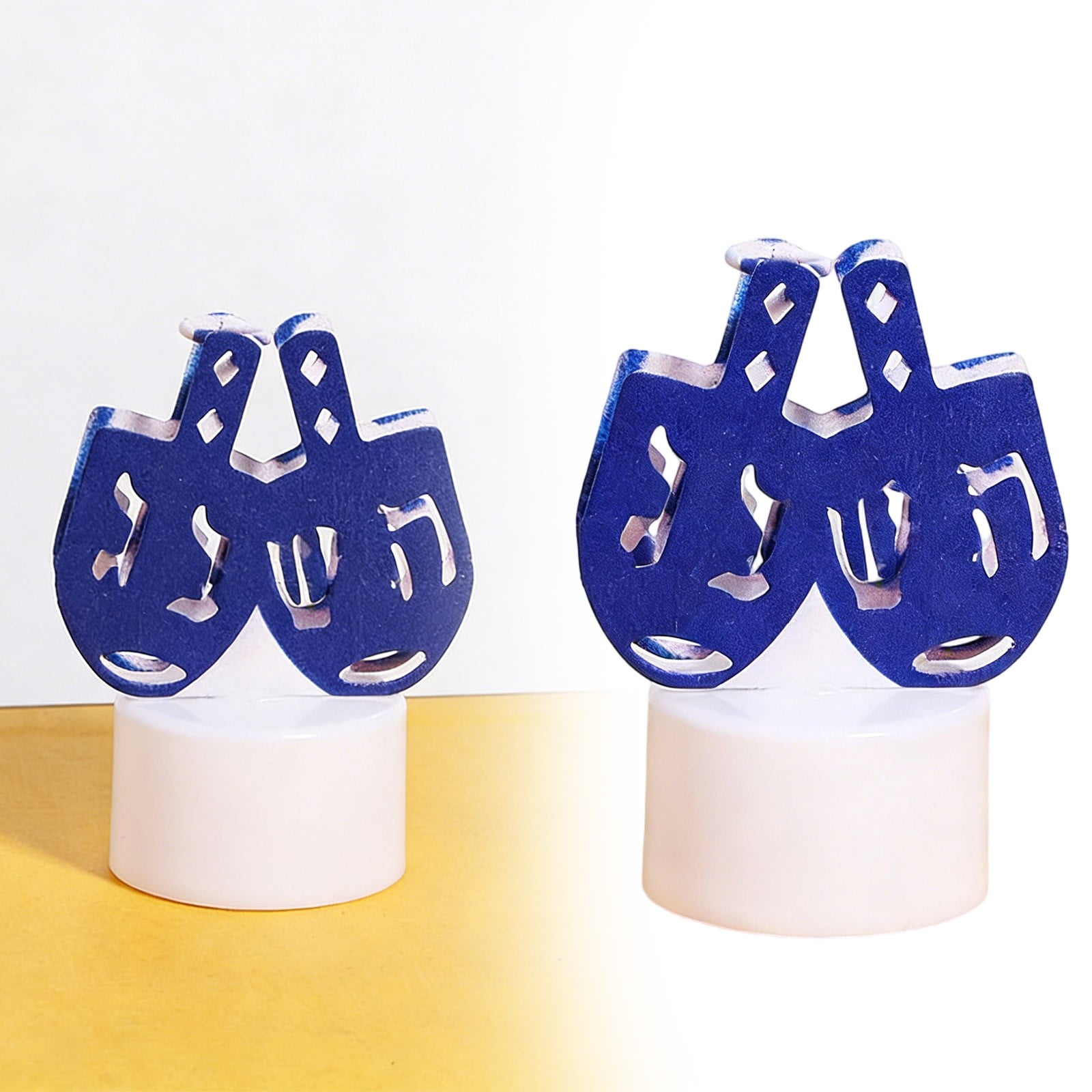 Hanukkah Tea Light Candles, Battery Operated LED Flameless Tealights ...