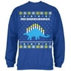 Hanukkah Ugly Sweater Menorasaurus Menorah Stegasaurus Mens Sweatshirt ...