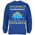 Hanukkah Ugly Sweater Menorasaurus Menorah Stegasaurus Mens Sweatshirt ...