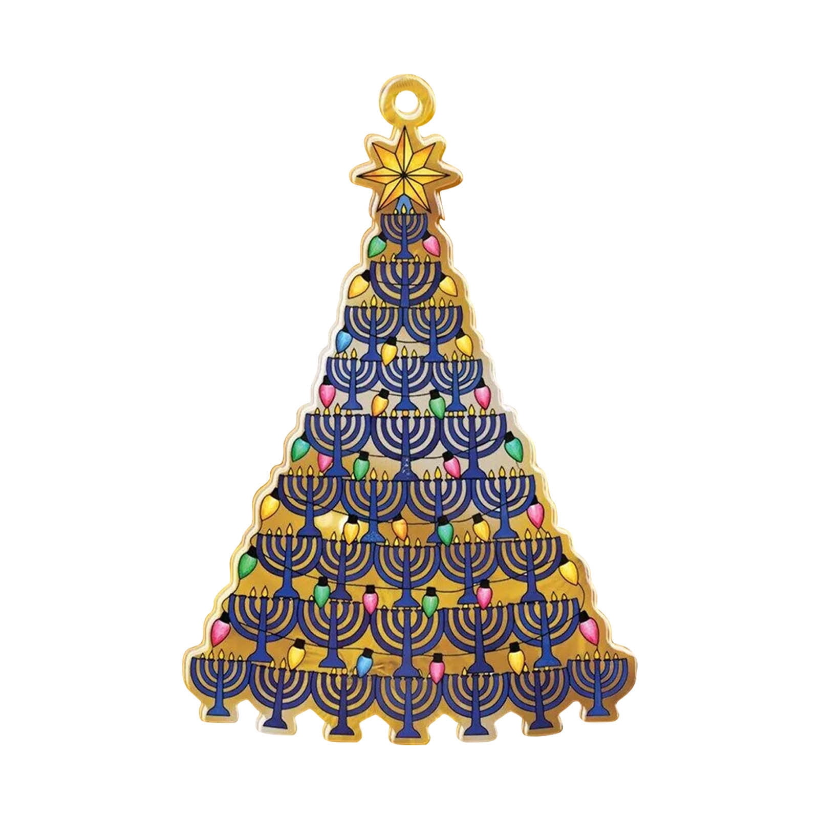 Hanukkah Window Suncatchers & Ornaments - Chanukah Christmas Tree ...