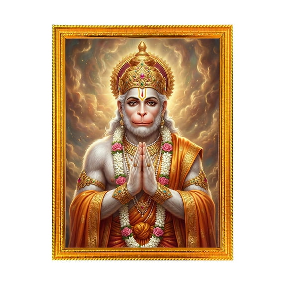 Hanuman ji -Religious God Photo Frame for Home & Pooja Room Decor ...