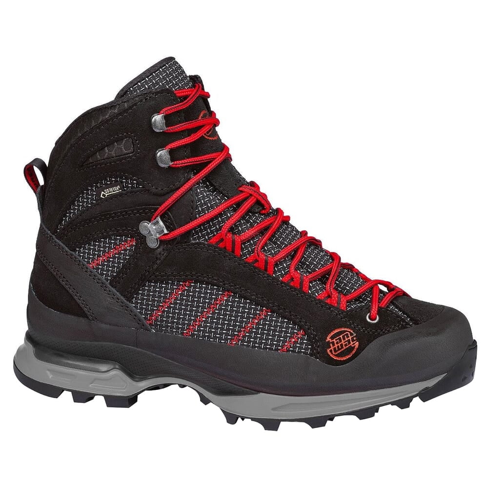Hanwag Makra Trek GTX Men's Trekking Boots, Black/Red, Size 10, Cordura ...