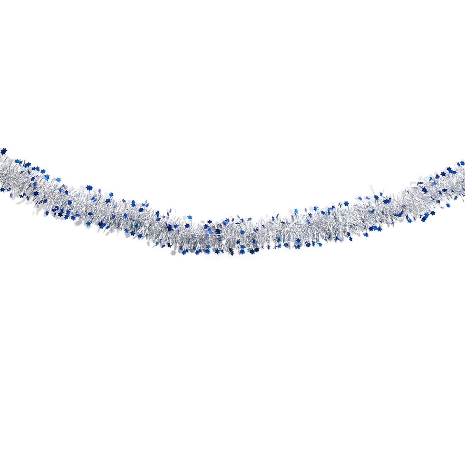 Hanwen 6.5 Feet Christmas Tinsel Garland for Christmas Tree Decorations Metallic Tinsel Twist ...