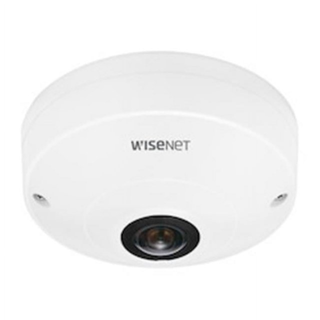Hanwha QNF-8010 Wisenet Q Series Network 2048 x 2048 at 30fps Indoor Fisheye Dome Camera with ...