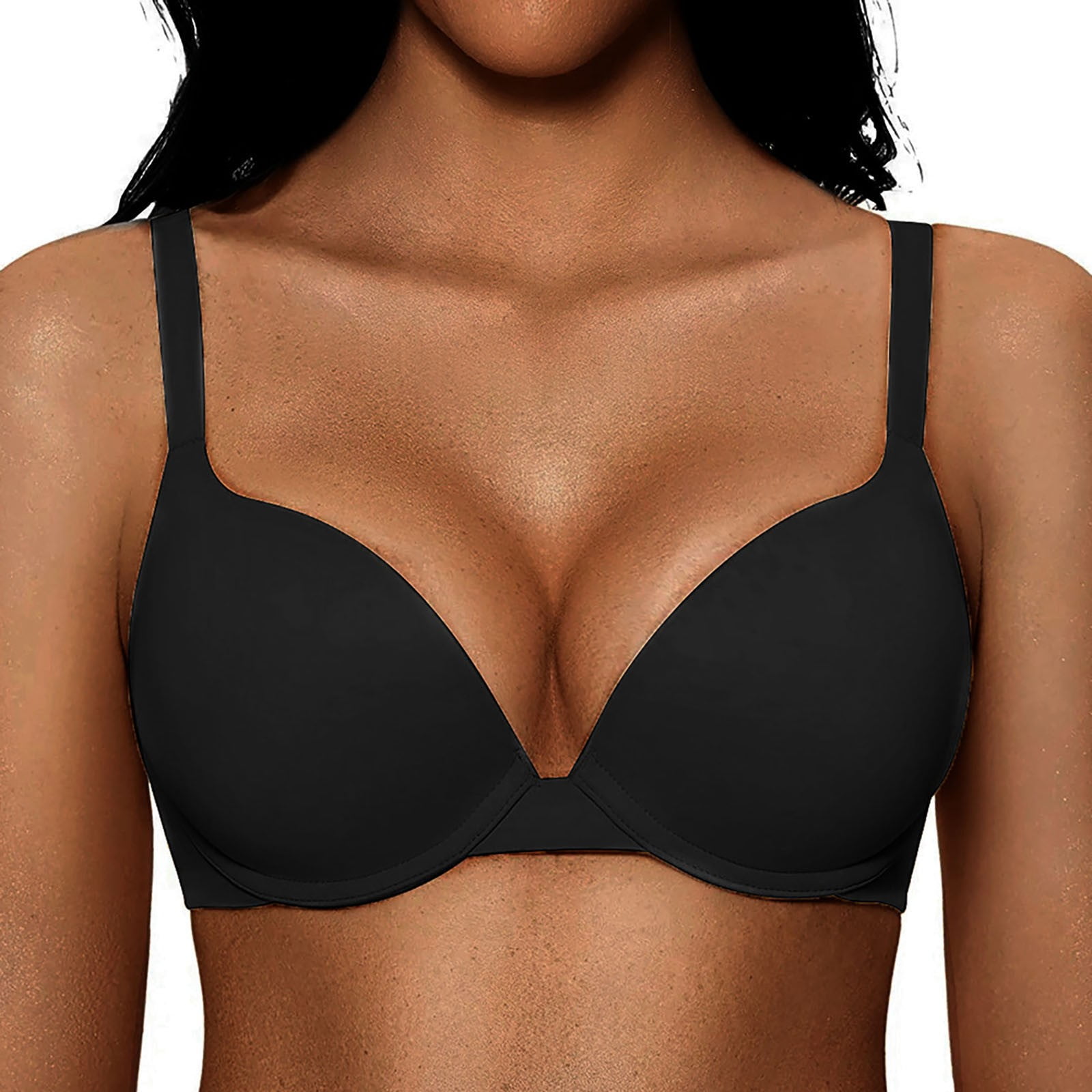 Hanzidakd Bras For Women Push Up Bra Sculpting Uplift Bra Fashion Deep Cup Bra Hides Back Fat