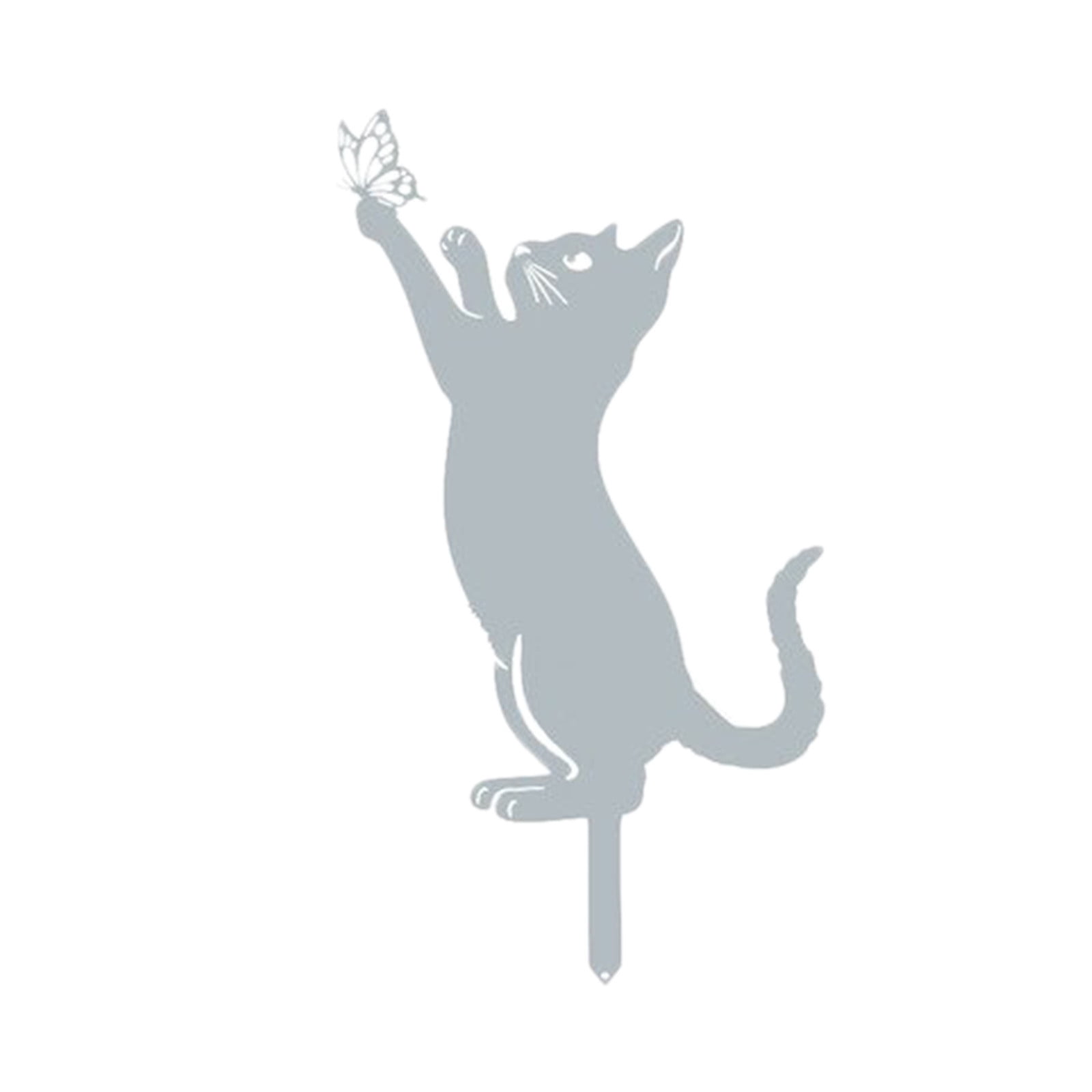 Hanzidakd Garden Cats Arts 3 Pack Outdoor Yard Decor Metal Weather ...