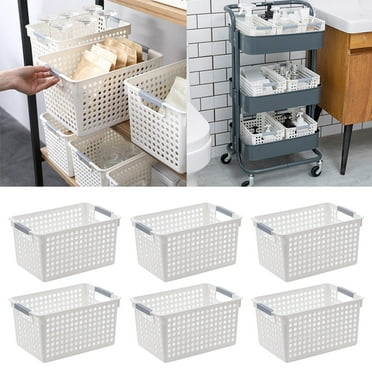 "Sterilite Woven Plastic Organizer, 14""Lx8""H Rectangular Tall Storage ...