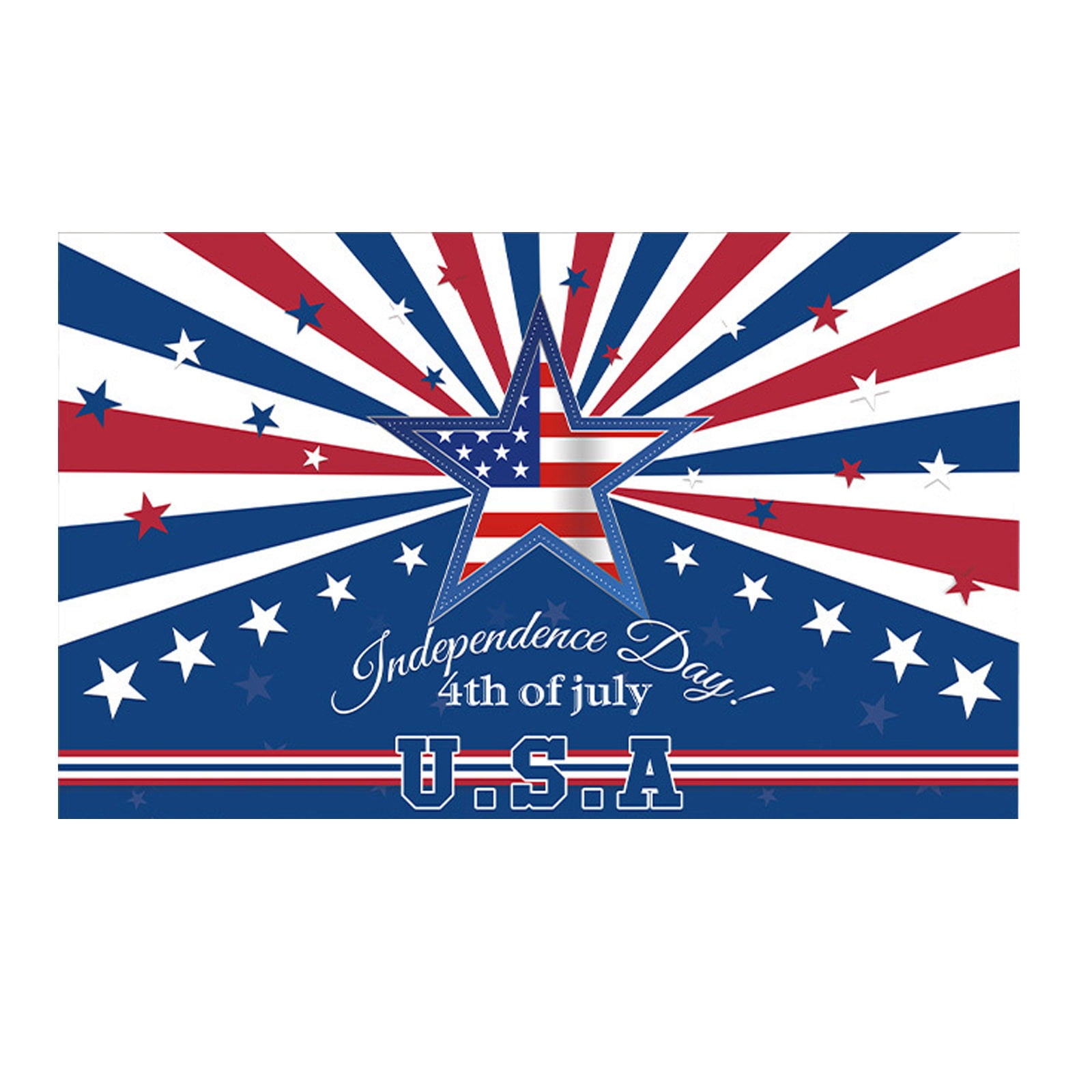 Hanzidakd Patriotic Photo Background Cloth Independence Day Party Decor