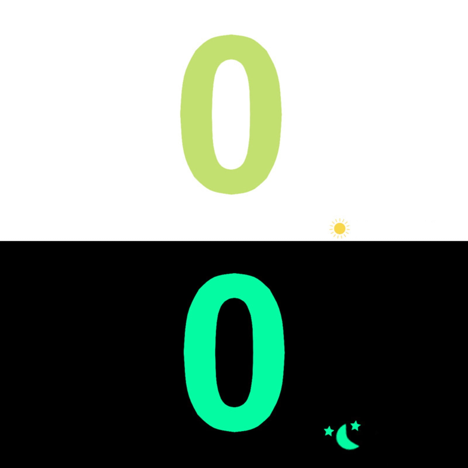 Hanzidakd Wall stickers Digital Luminous Wall Stickers Self Adhesive ...