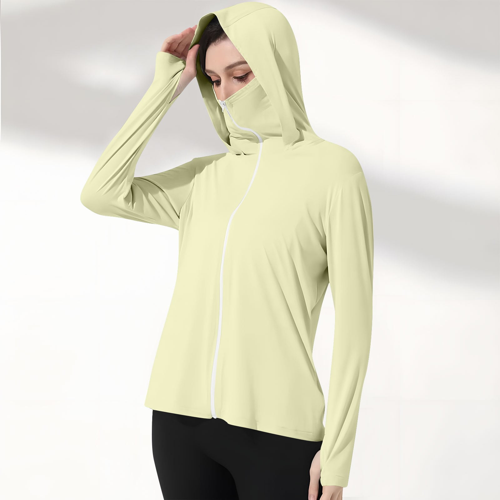 HaoXianJian Sun Protection Jackets for Women Swith Mask Summer ...