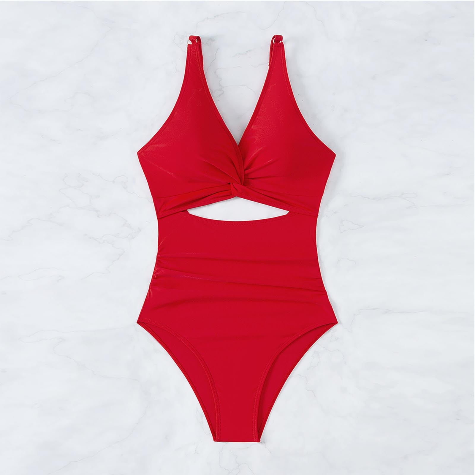 HaoXianJian Women's SwimSuits 1 Piece BodySuits V-Neck Swimming ...