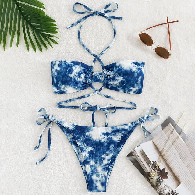 HaoXianJian Women's Swimsuit Cutout 1 Piece Front Crisscross High Cut ...