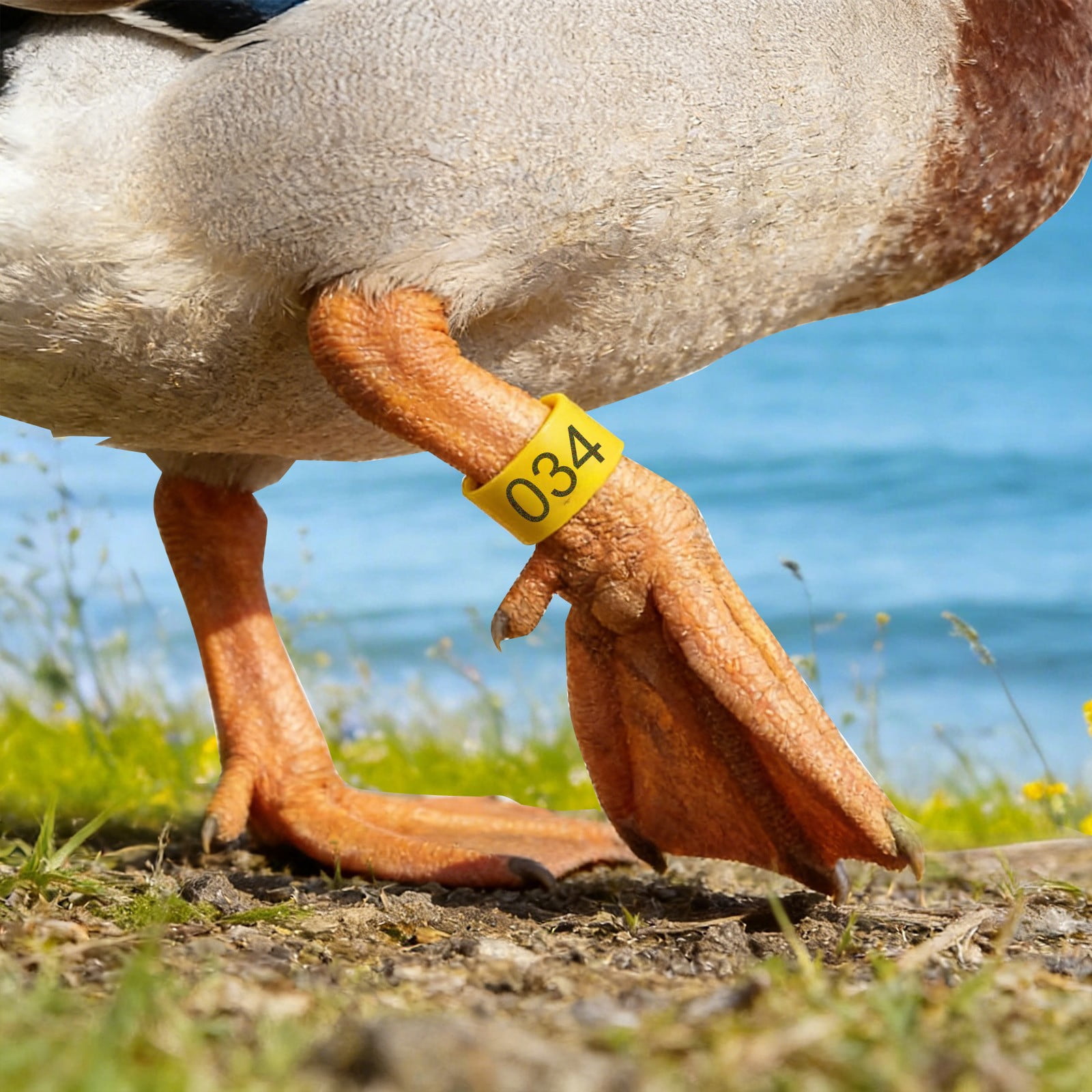 HaoXun 50 Pcs Numbered Poultry Leg Bands - Clip On Open Design Plastic ...