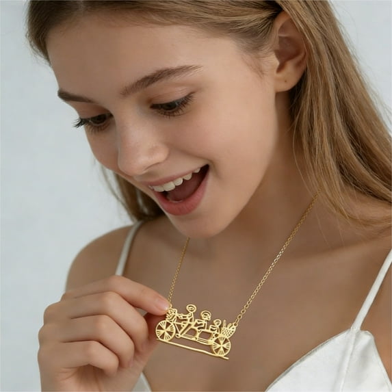 HaoXun Customized Hand Drawing Graffiti Necklace - Stainless Steel ...