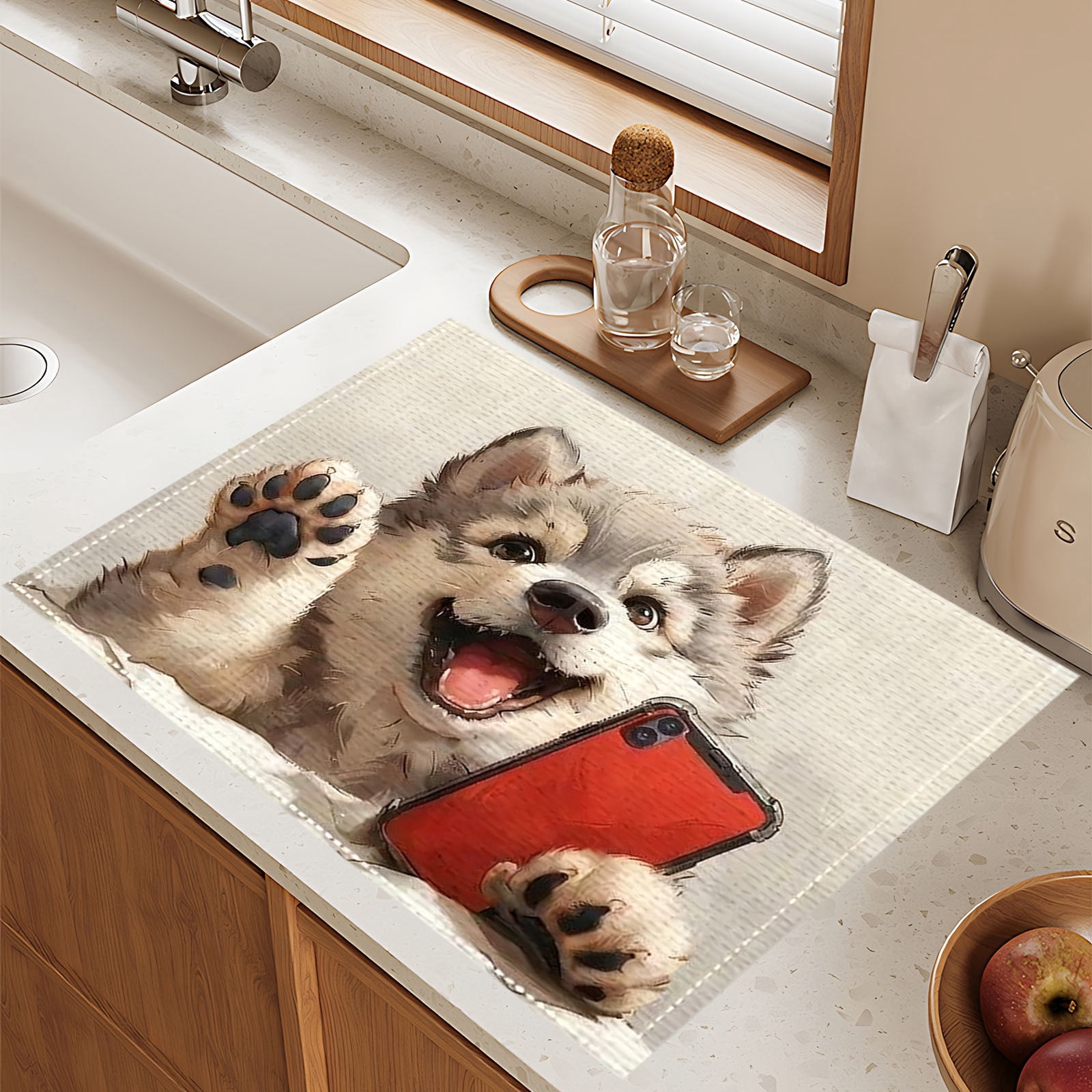HaoXun Dog Placemat - Cute Patterned Heat-resistant Non-slip Placemat ...