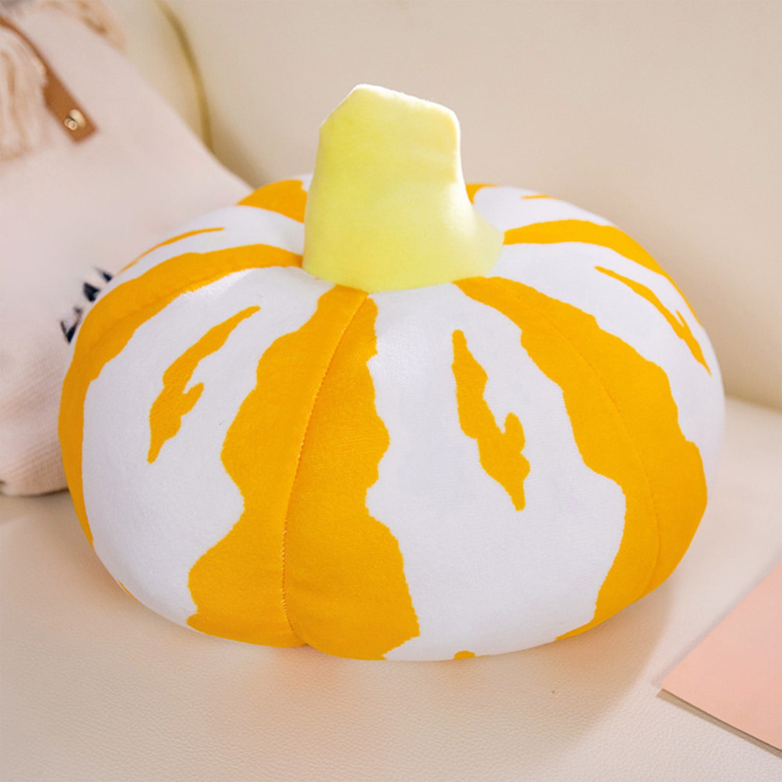 HaoXun Fall Pumpkin Shaped Throw Pillow 3D Thanksgiving Pumpkin Sofa Throw Pillow Cushion for ...