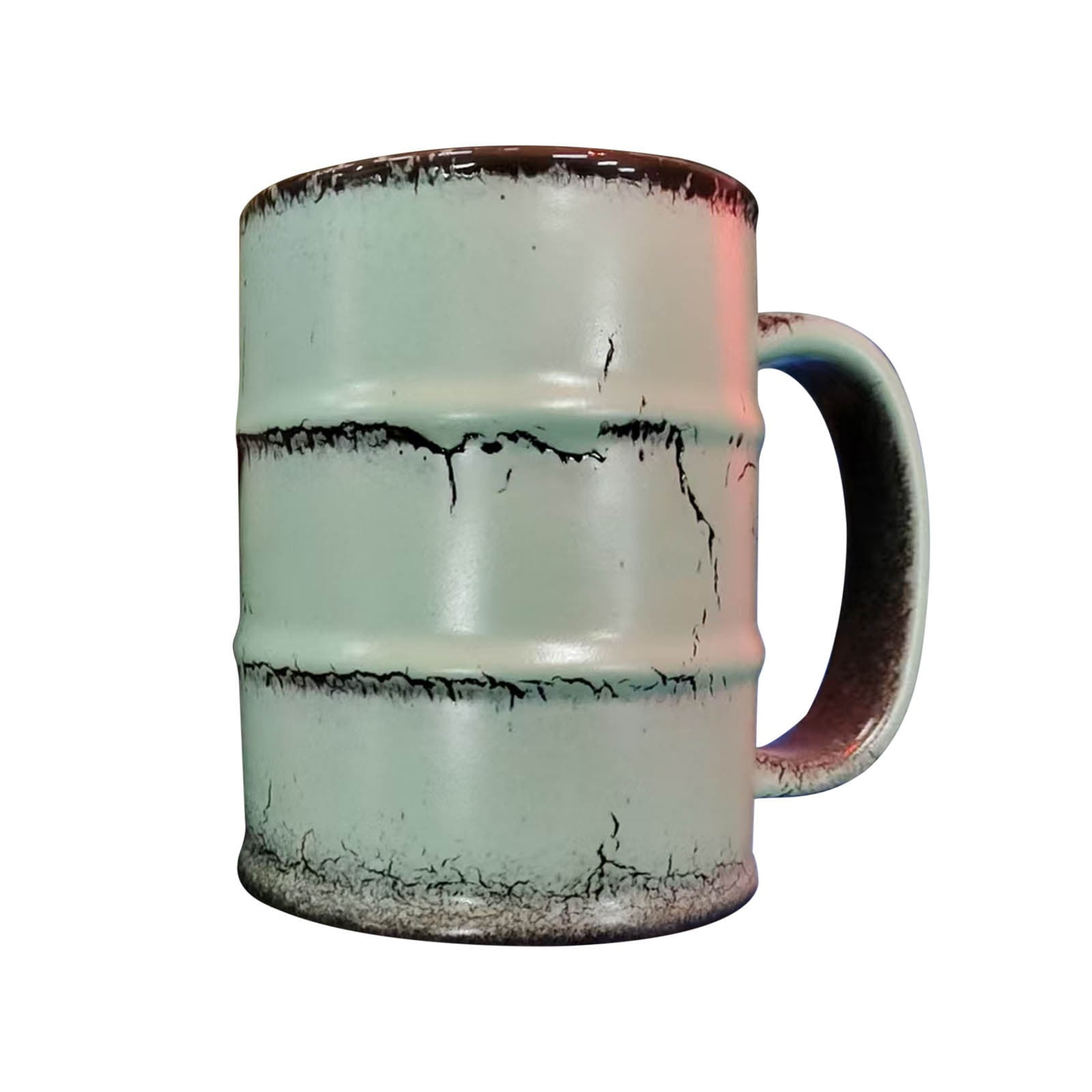 HaoXun Large Ceramic Coffee Mug - Stunning Glaze Finish, Artisanal ...