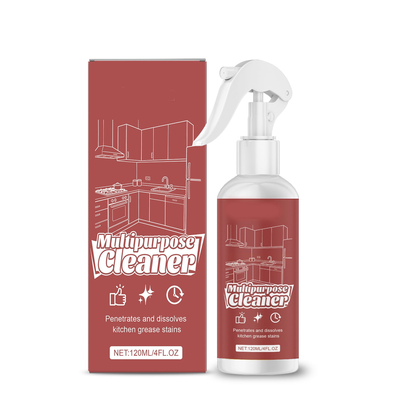 HaoXun Multi-Purpose Kitchen Cleaner for Range Hood & Floor - Heavy Oil ...