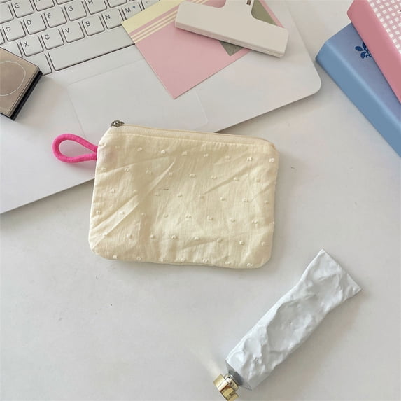 HaoXun Portable Striped Color-blocked Coin Purse and Cosmetic Bag ...