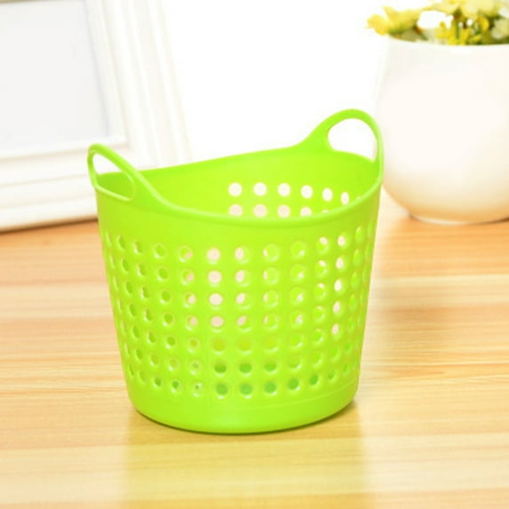 HaoXun Small Desktop Trash Can with Rocking Lid - ABS Plastic Mini ...