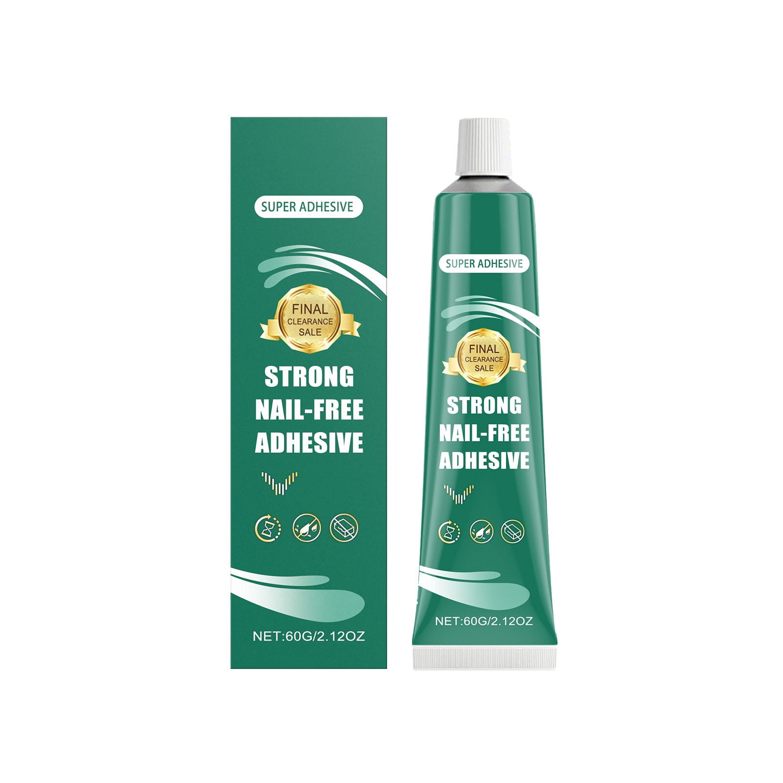 HaoXun Super Strong Nail-Free Adhesive Glue - Multi-Surface Bonding ...