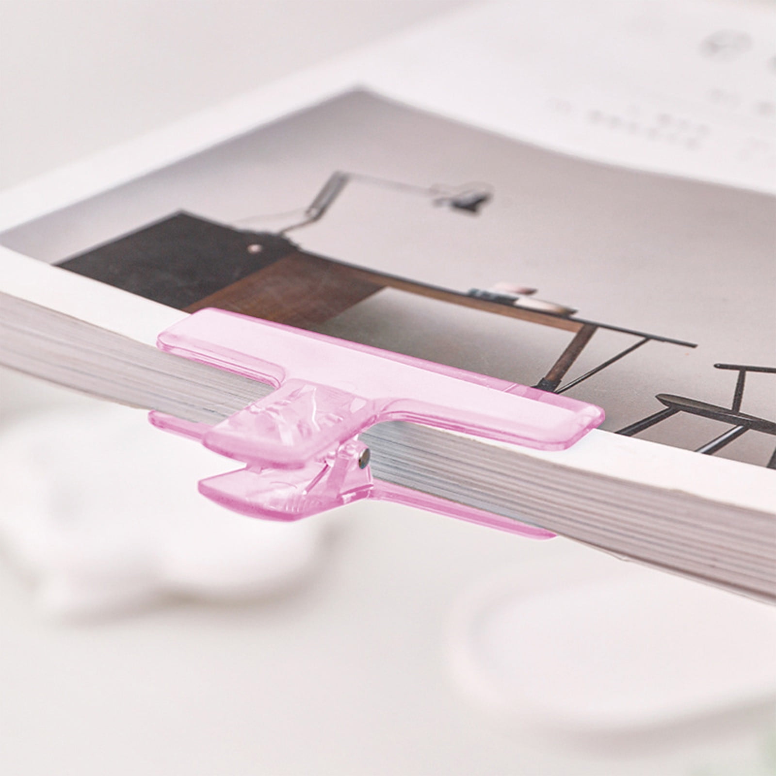 HaoXun Transparent Plastic Clips - Multicolor Dovetail Data Clips with ...