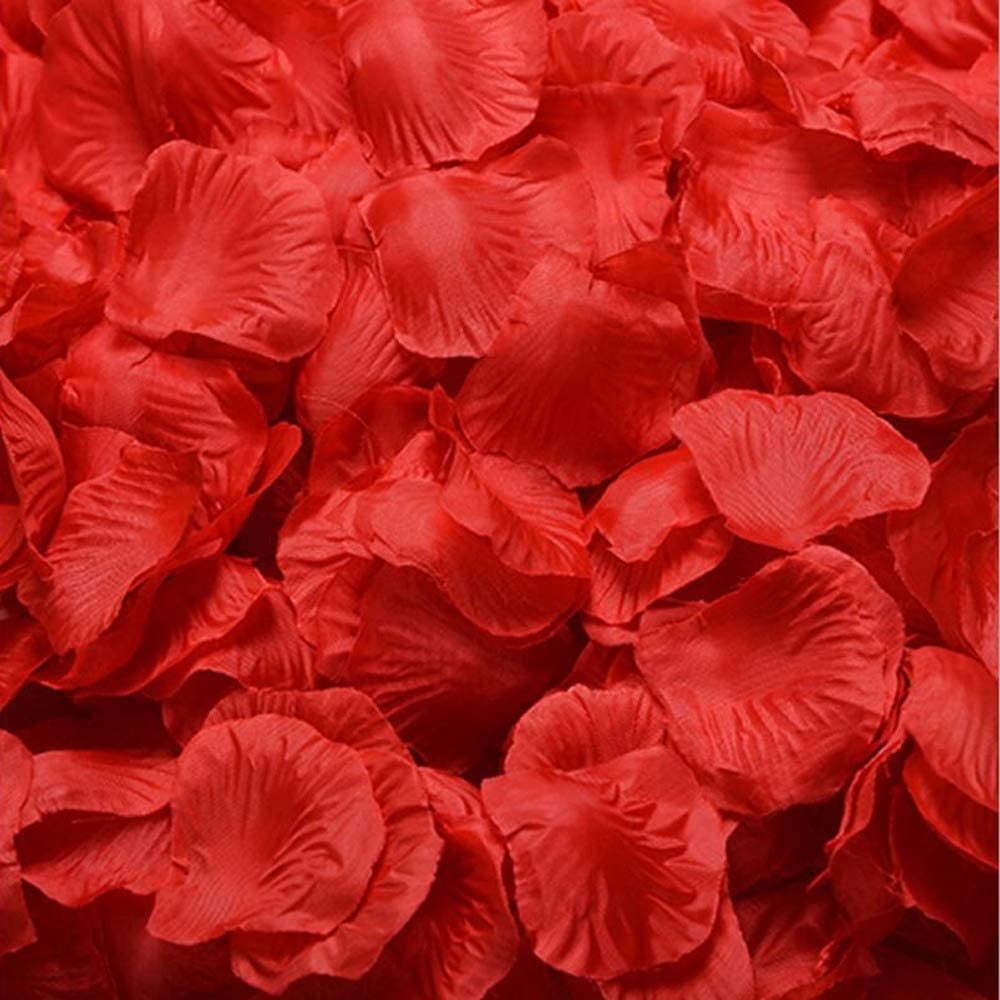 Haobase Pack of 1000 Realistic Red Silk Rose Flower Petals - Walmart.com