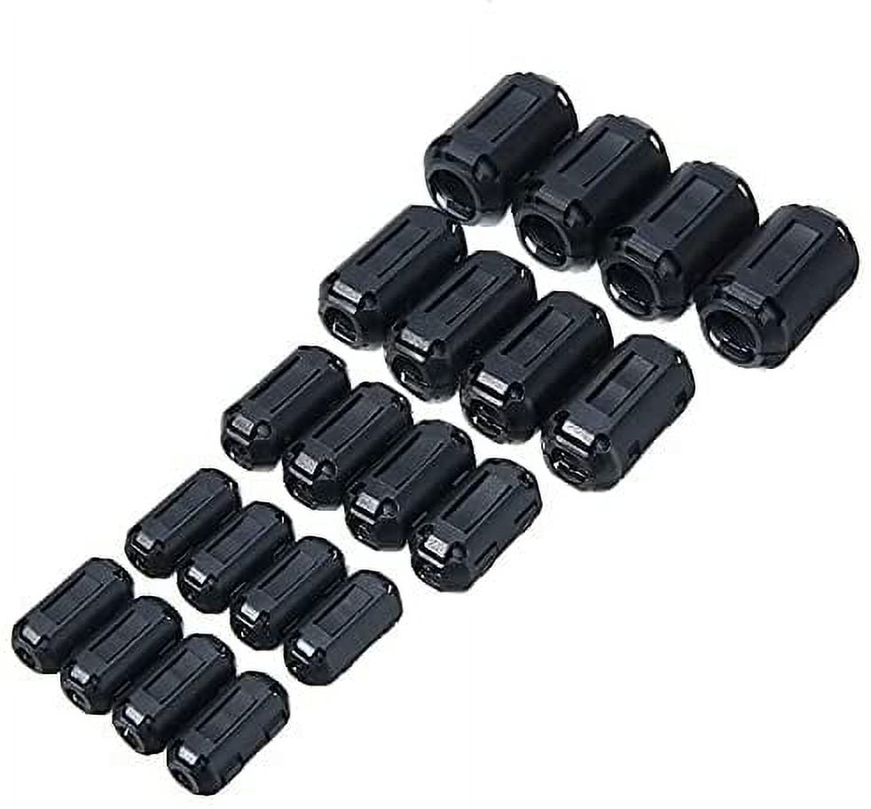 Haobase 20pcs Clip-on Ferrite Ring Cable Clips Core Noise Suppressor ...