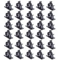 Haobase 30 pieces black clip self-adhesive backing nylon cord ...