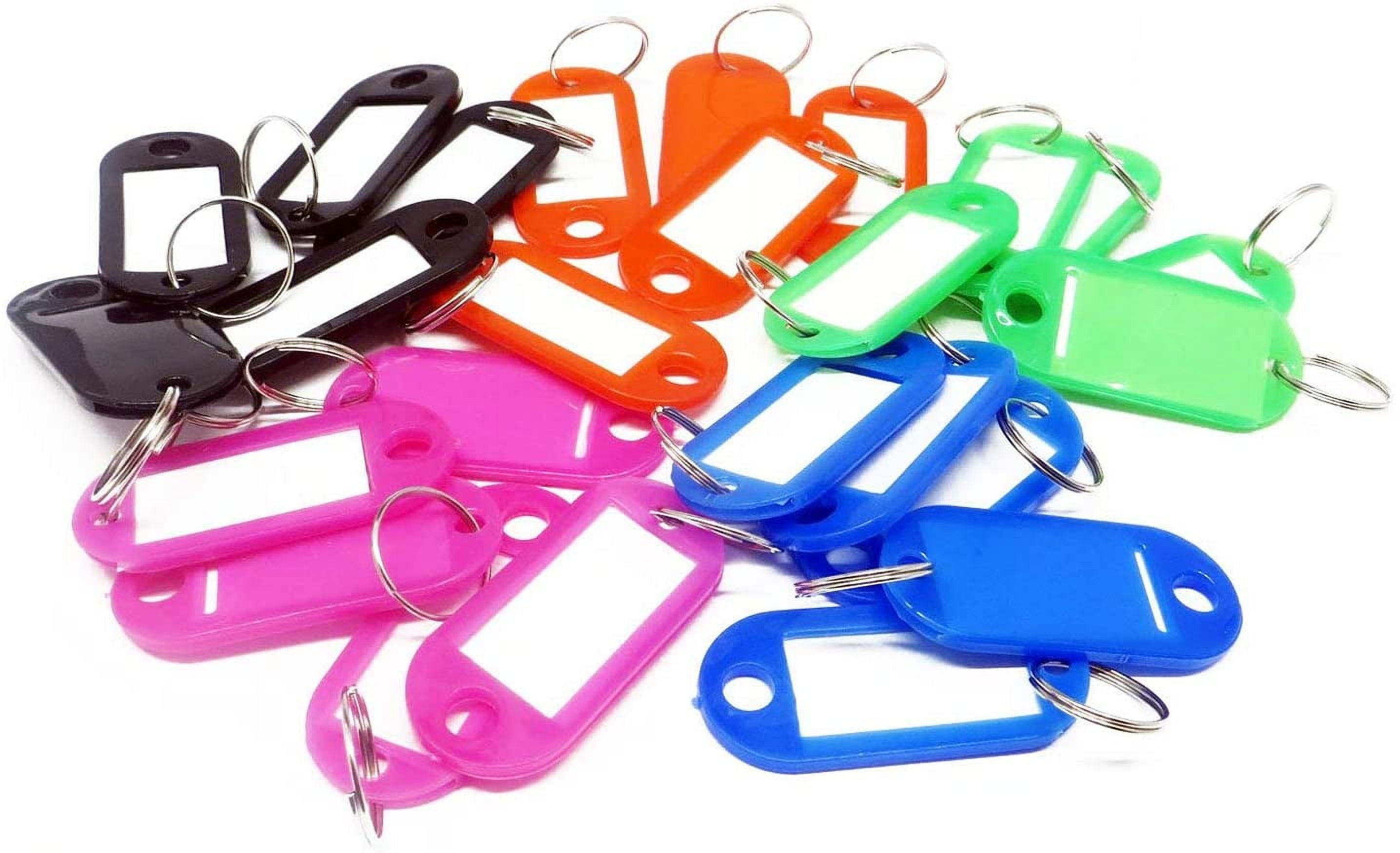 Haobase 50 Plastic Mixed Colour Key Tags with Paper Inserts - Walmart.com