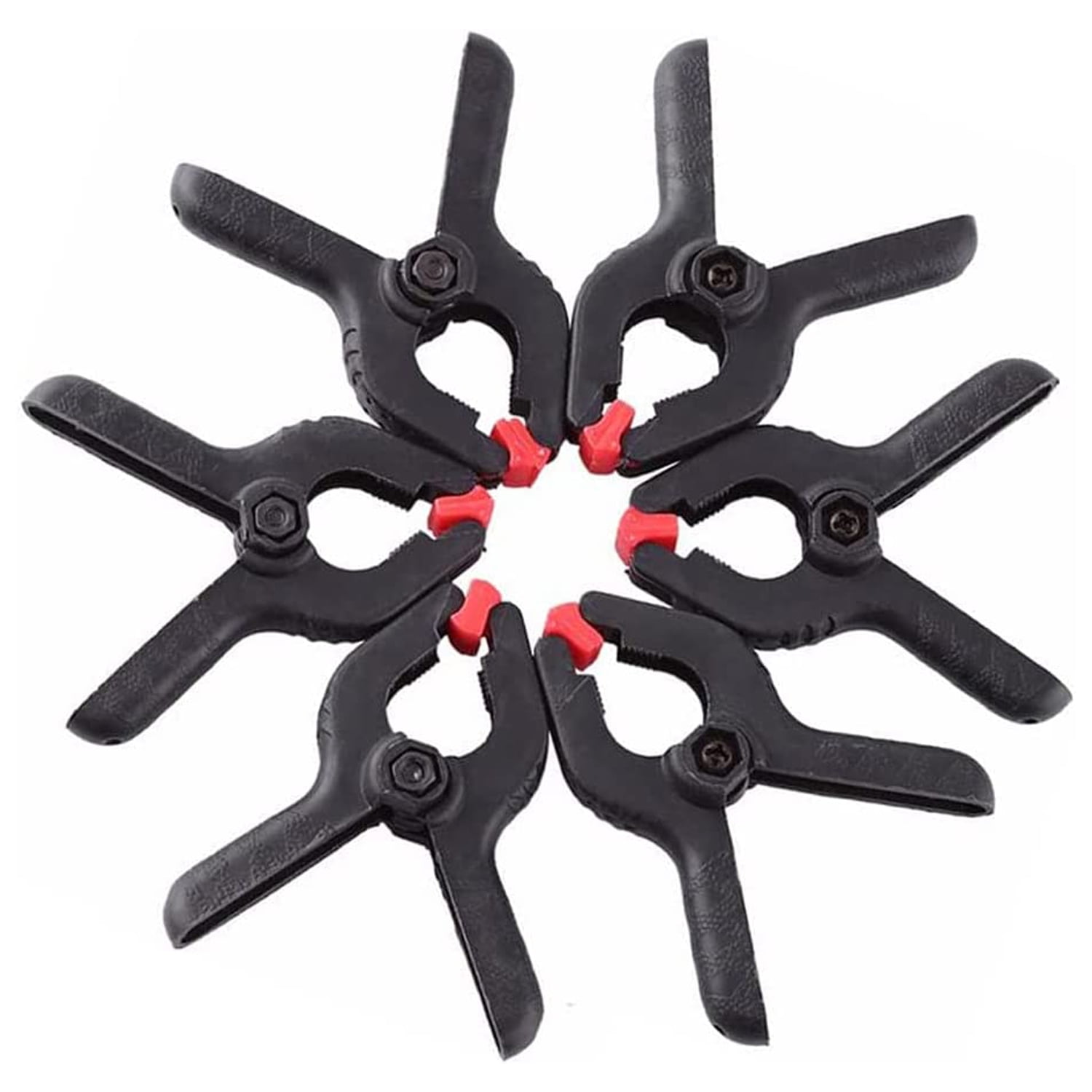 Haobase 6Pcs 2.5 inch Studio Backdrop Clamps, Black, for Nylon Muslin ...