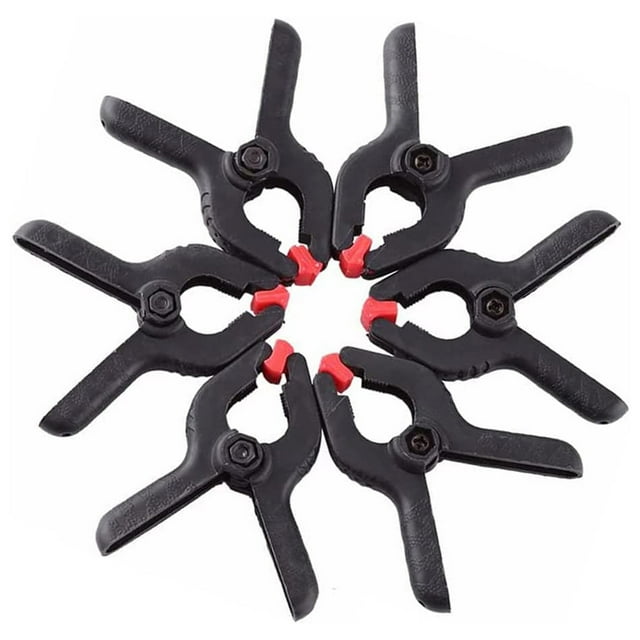 Haobase 6Pcs 2.5 inch Studio Backdrop Clamps, Black, for Nylon Muslin ...