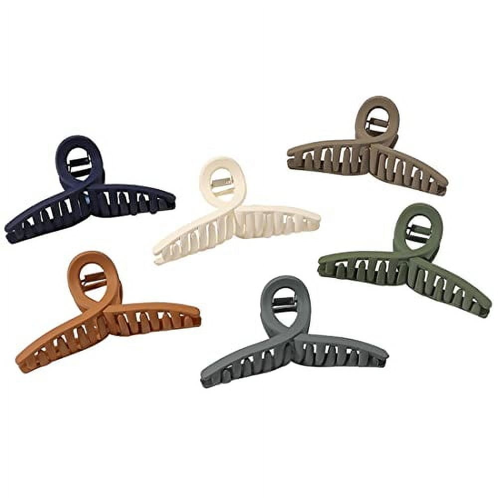 Haobase 6Pcs Hair Claw Clips Large Alligator Clips Matte Hair Claws Jaw ...