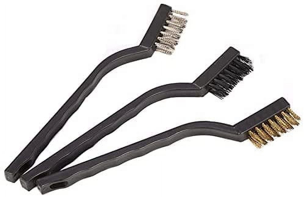 Haobase 6Pcs Wire Brush (Stainless Steel+ Brass+Nylon) Scratch Brush ...